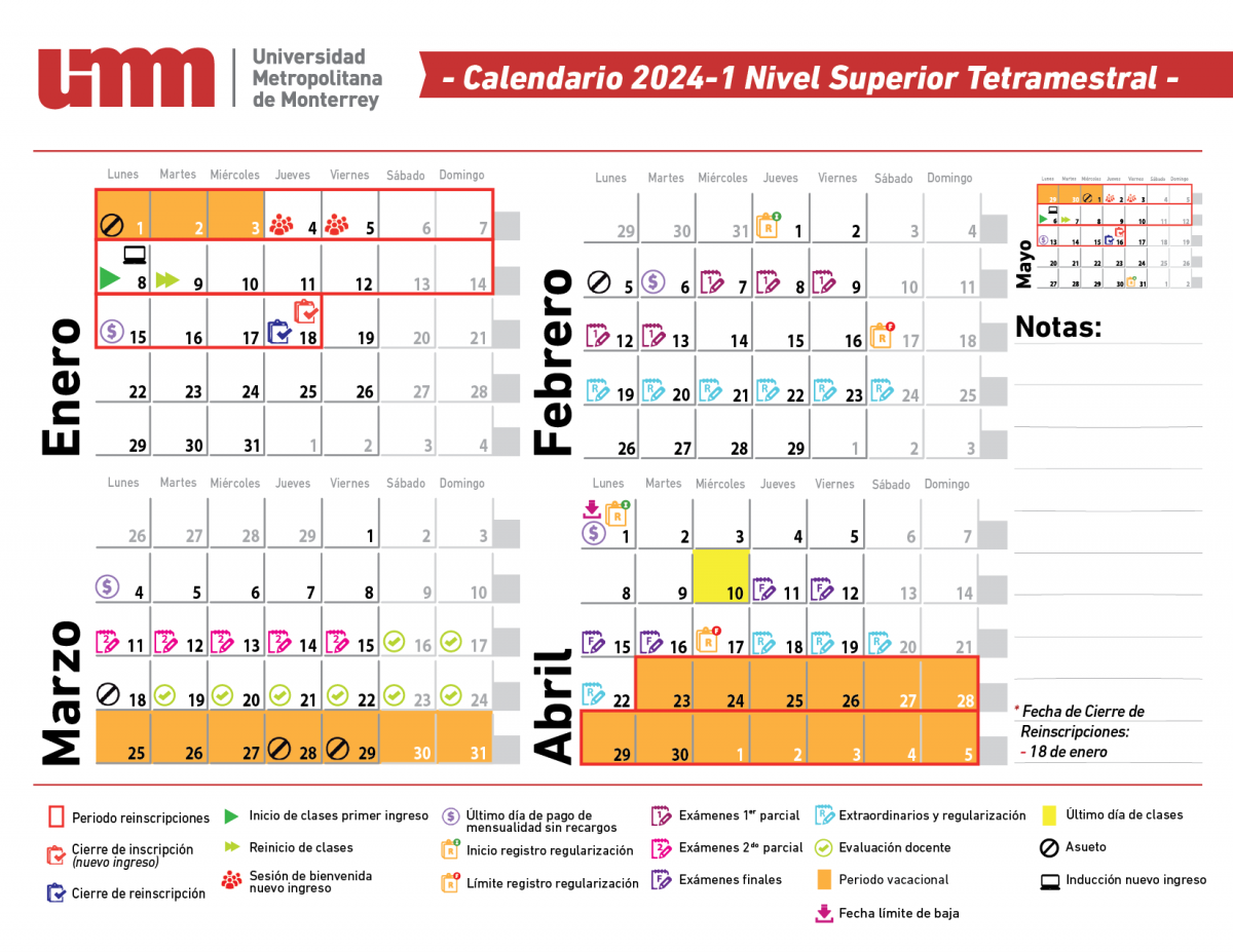 Calendario | UMM