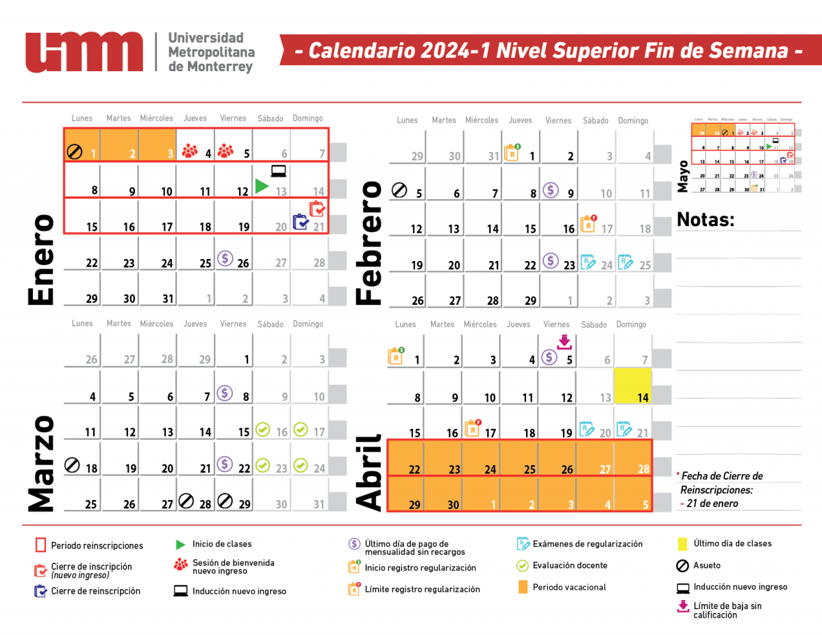 Calendario | UMM