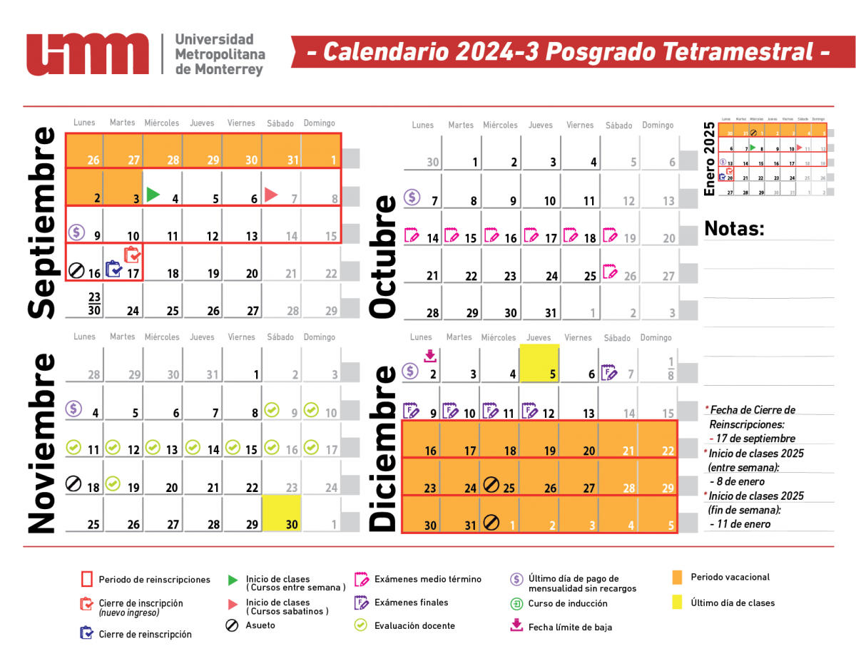 Calendario | UMM