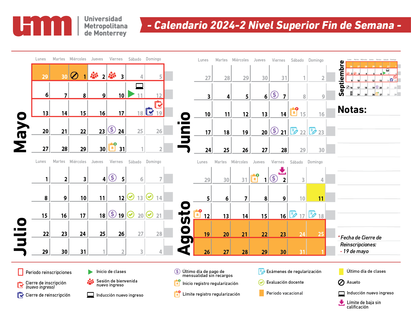 Calendario | UMM