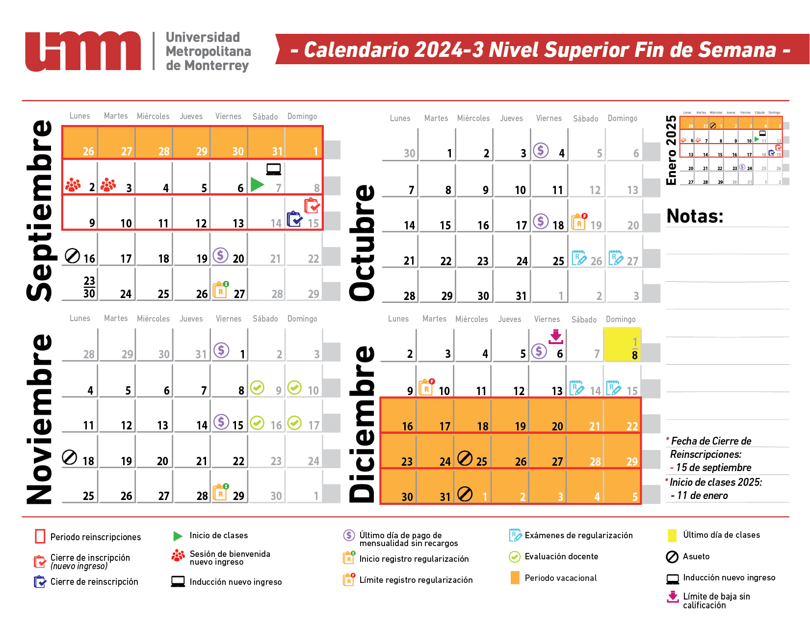 Calendario | UMM