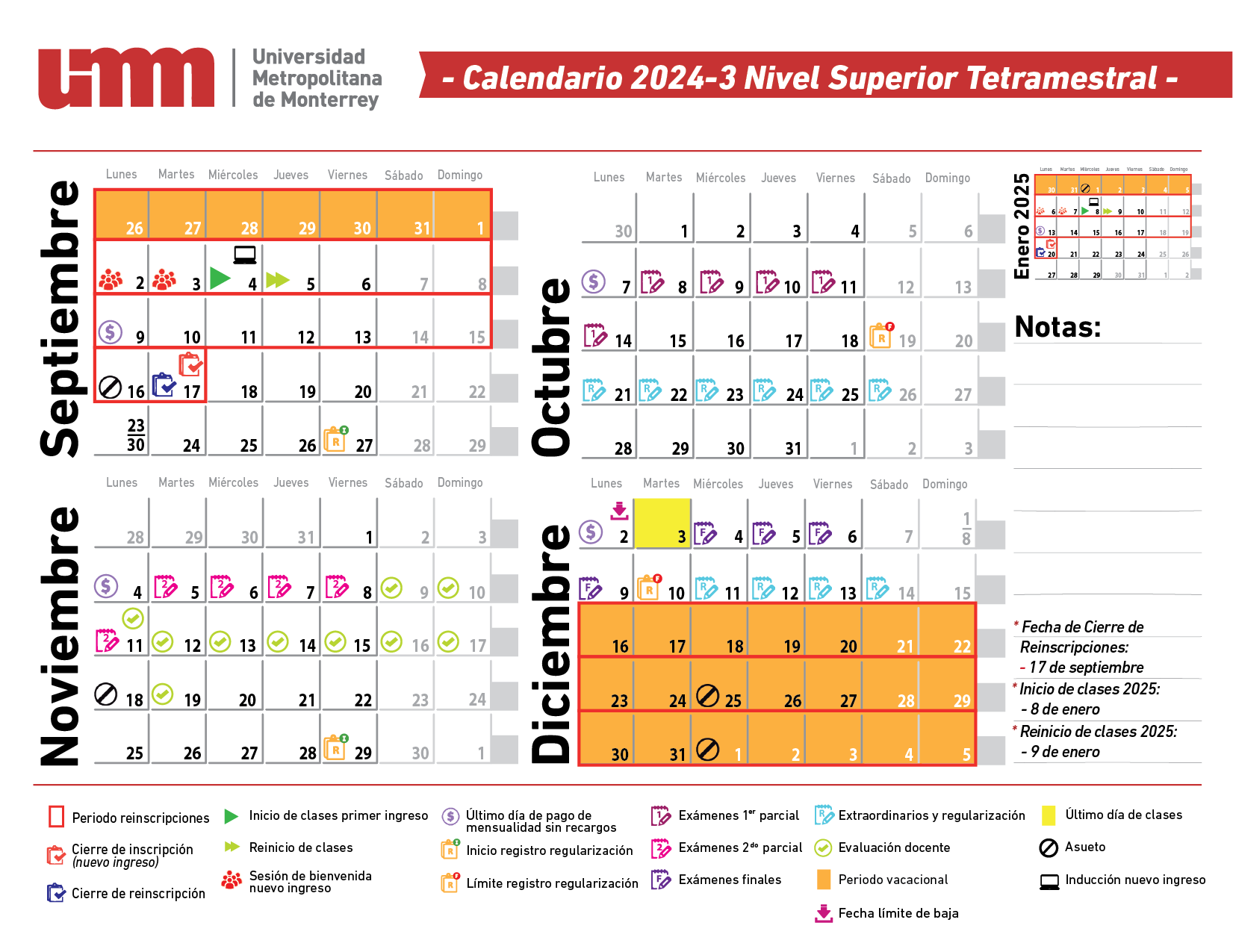Calendario | UMM