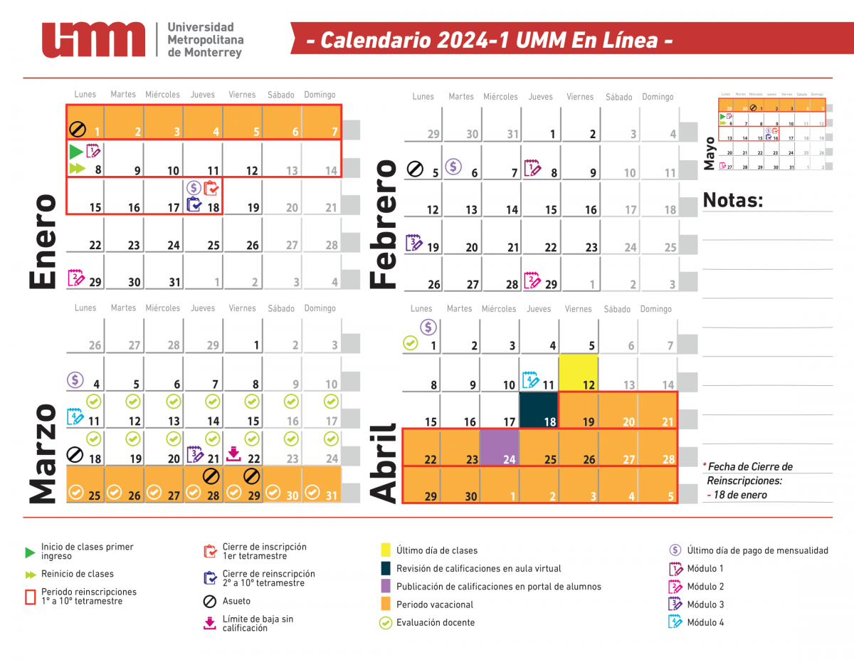 Calendario | UMM