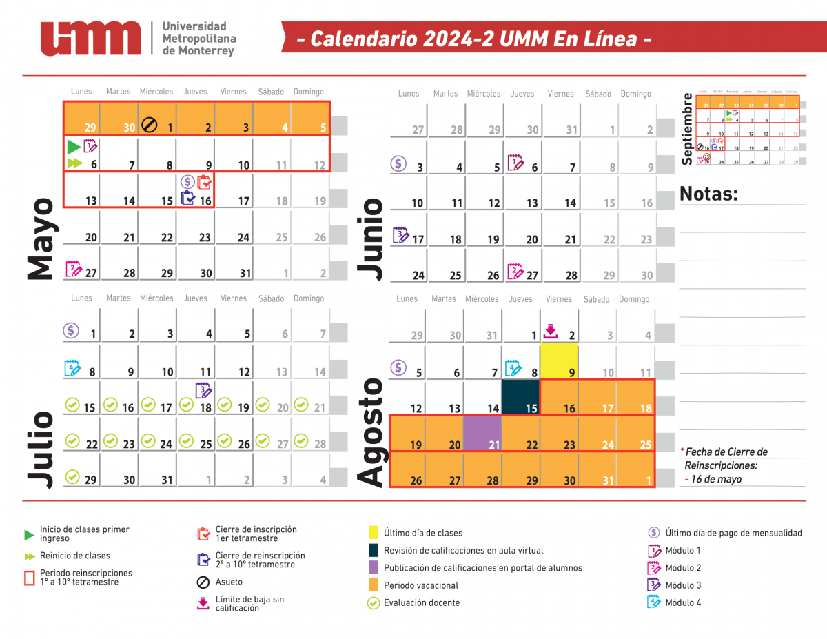 Calendario | UMM