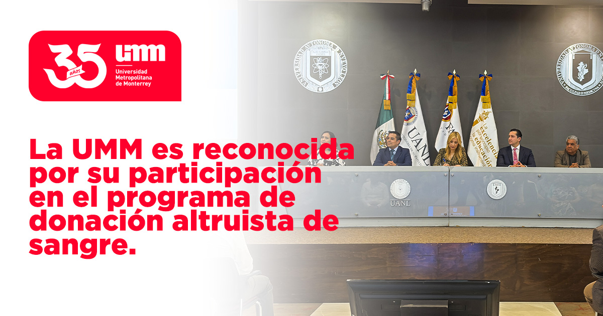 La UMM es reconocida por su participación en el programa de donación altruista de sangre | UMM